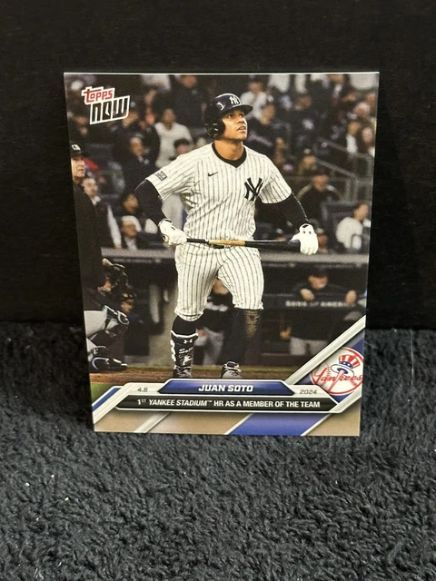 JUAN SOTO 2024 Topps Now 1er Yankee Stadium HR Solor Eclipse #51 New ...