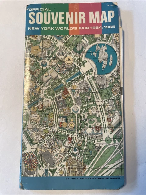 SOUVENIR MAP NEW York World’s Fair 1964/1965 Vintage £14.03 - PicClick UK