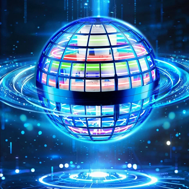 FLYING ORB BALL 2025 Hover Ball Pro Mini Drone Hand Controlled RGB LED ...