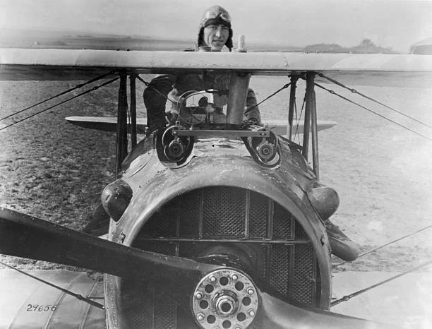 OLD LARGE PHOTO AVIATION HISTORY Aviator & WWI Ace Eddie Rickenbacker ...