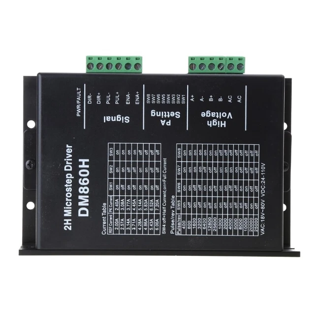 DM860H STEPPER MOTOR Driver Microstep Motor Two-phase for 57 86 Stepper ...