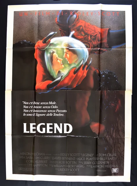 MANIFESTO LEGEND RIDLEY Scott Tom Cruise Mia Sara Fantasy Devil Diavolo ...