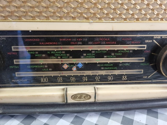 VINTAGE GEC CAT.NO. BC5645 - RARE Bakelite VALVE RADIO - untested-NOT ...