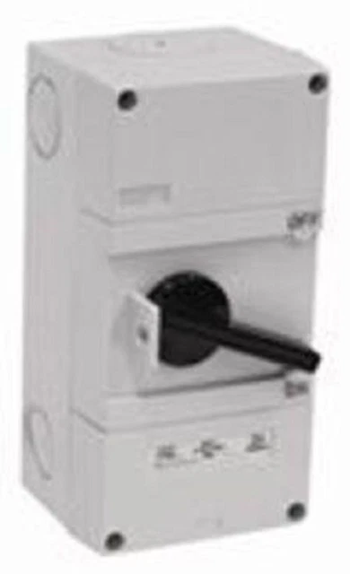 HPM WEATHERPROOF SWITCH 3-Pole 440V Threaded Entries, White*AUS Brand ...