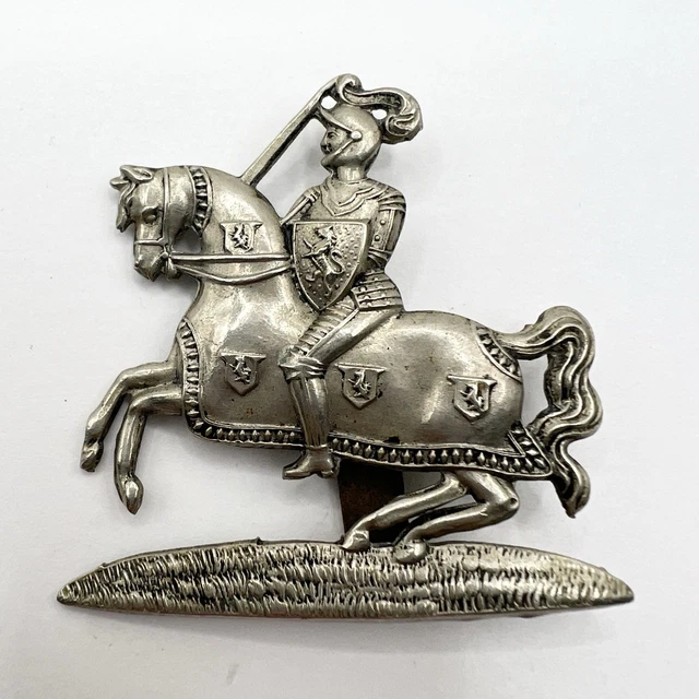 GENUINE FIFE & Forfar Yeomanry Cap Badge Gaunt Arched Maker Mark $77.46 ...