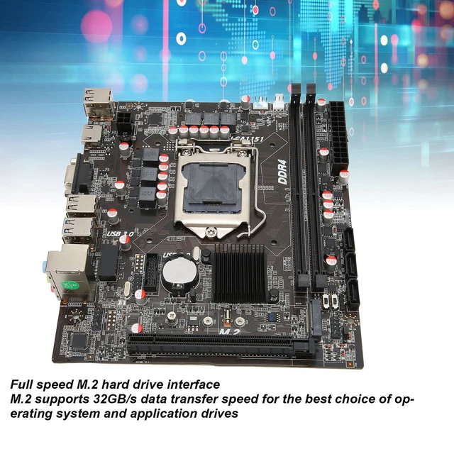 DESKTOP COMPUTER MOTHERBOARD Compact MATX DDR4 M2 For Core £78.10 ...