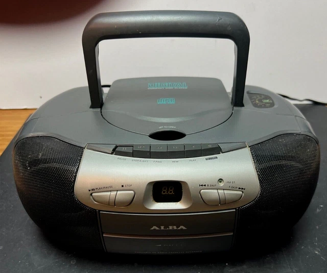 ALBA CX520 PORTABLE Stereo CD Radio Cassette Player Recorder working £ ...