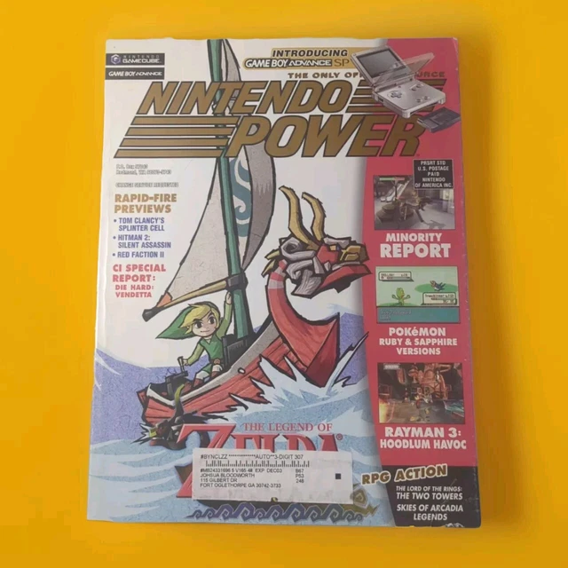 NINTENDO POWER VOL. 165 Legend of Zelda Wind Waker W/ Poster & Stickers ...