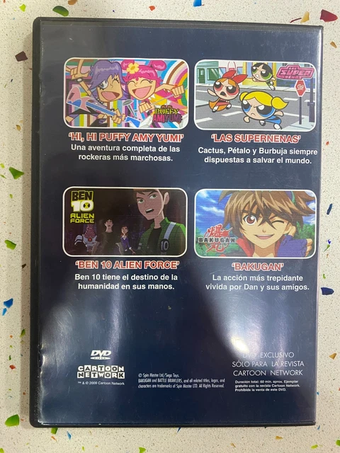 CN CARTOON NETWORK DVD Time Of Heroes Ben 10+ Powerpuff Girls + Bakugan ...
