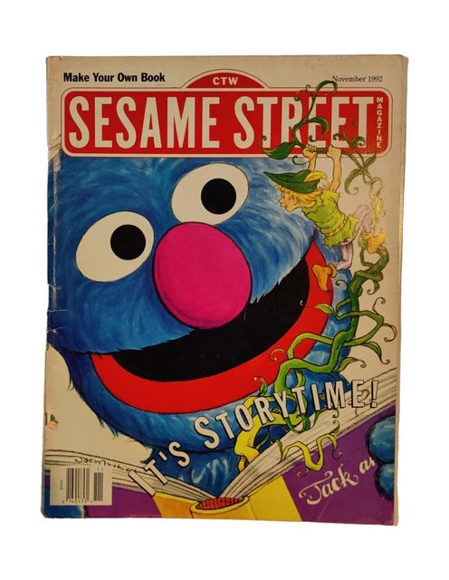 CTW SESAME STREET vintage Magazine November 1992 Grover Kids Stories ...