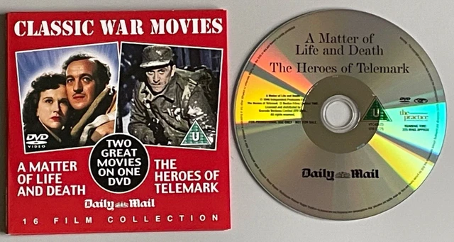 CLASSIC WAR MOVIES DVD: HEROES OF TELEMARK/MATTER OF LIFE AND DEATH ...