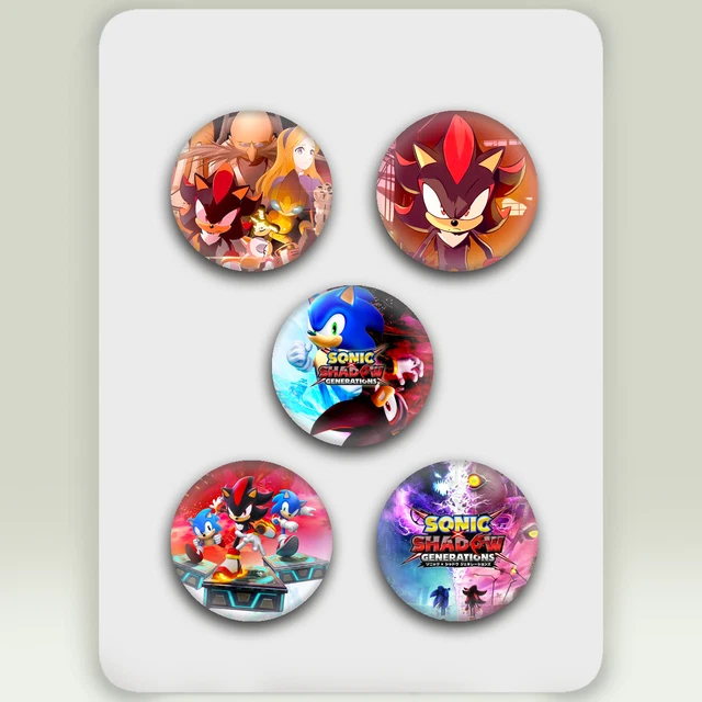 SONIC X SHADOW Generations button badge set - MORE DESIGNS ON MY OWN ...