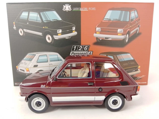LAUDORACING FIAT 126 Personal 4 red amaranto 1980 1/18 LM167C EUR 149 ...