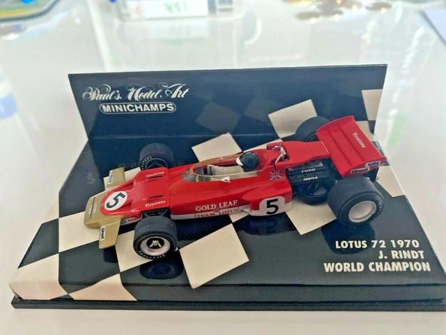 MINICHAMPS 1/43 LOTUS 72 Jochen Rindt "World Champion 1970" EUR 85,95 ...