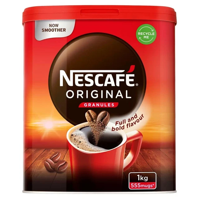 NESCAFÉ ORIGINAL INSTANT Coffee Granules, 1kg (555 mugs) £39.46 ...