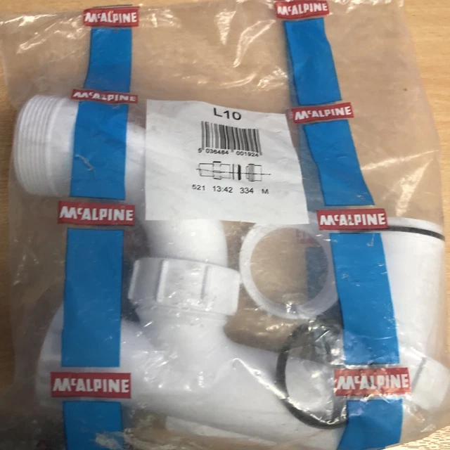 MCALPINE L10 - 75mm Water Seal with 1½" Multifit Outlet Bath Trap £7.99 ...