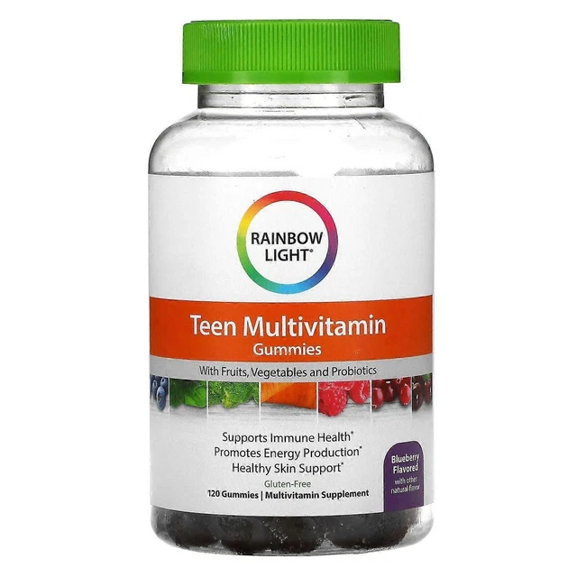 RAINBOW LIGHT, TEEN Active Multivitamin Gummies+, 120 Gummies £12.49 ...