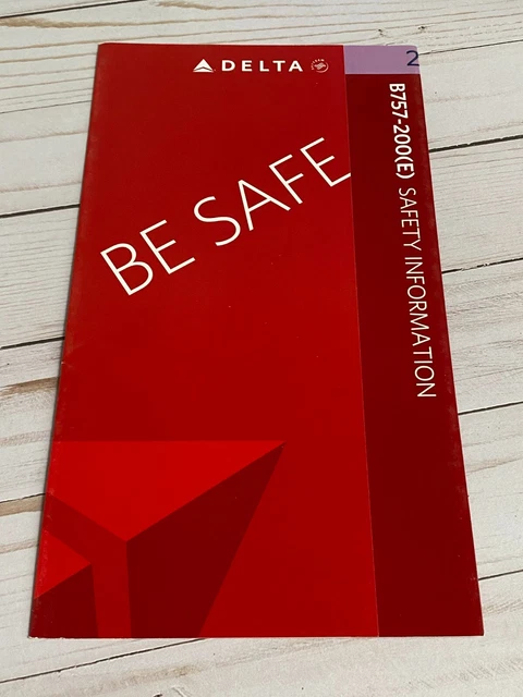 DELTA AIRLINES BOEING 757-200(E) Safety Card - 6/09 $4.50 - PicClick