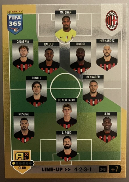 PANINI ADRENALYN FIFA365 2022-2023 Line-Up A.C. MILAN card 346 EUR 1,10 ...