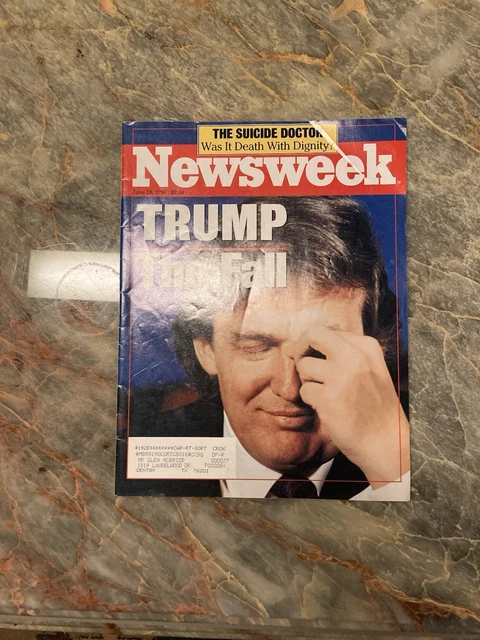 DONALD TRUMP COVER page on June 18, 1990 Newsweek magazine “Trump: The ...
