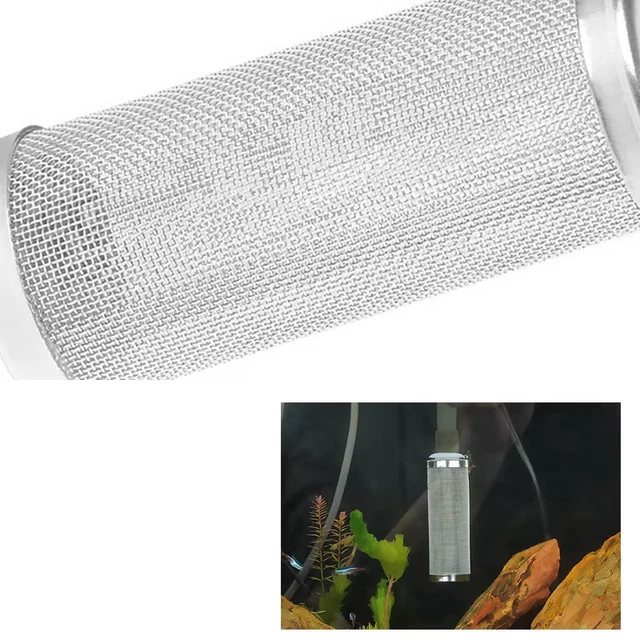 AQUARIUM FILTER TUBE Inlet Fish and Shrimp Net Fish Tank Water Pump ...