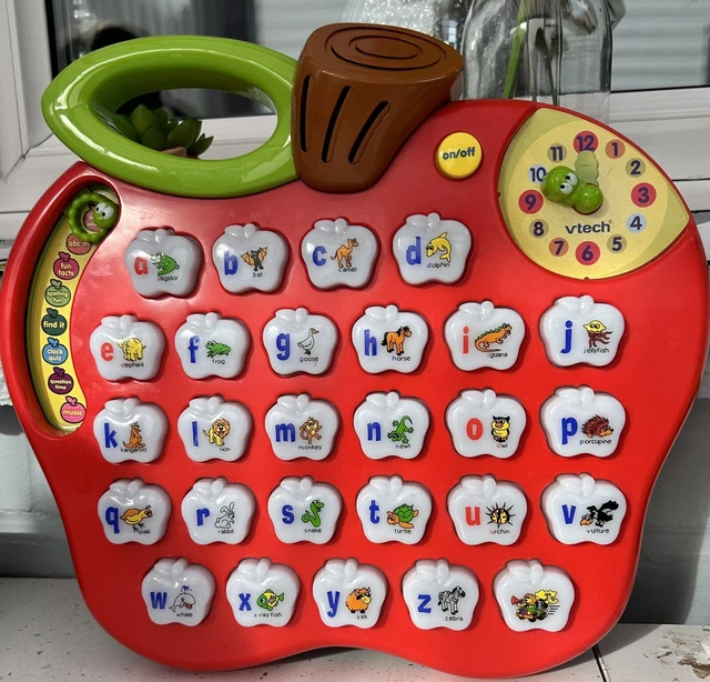 VTECH ALPHABET APPLE Interactive Learning Board with Sounds & Lights ...