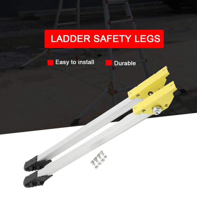 LADDER SAFETY LEGS Extension Ladder Stabilizer Rubber Not-slip Ladder ...