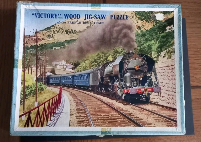 1960'S VICTORY WOOD Jigsaw Puzzle - The French Blue Train - Complete £5 ...