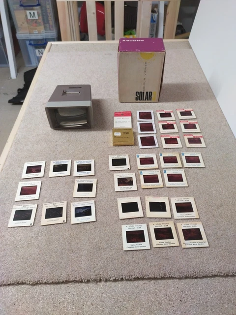 PHOTAX SOLAR 3 Colour Slide Viewer In Original Box, With Slides ...
