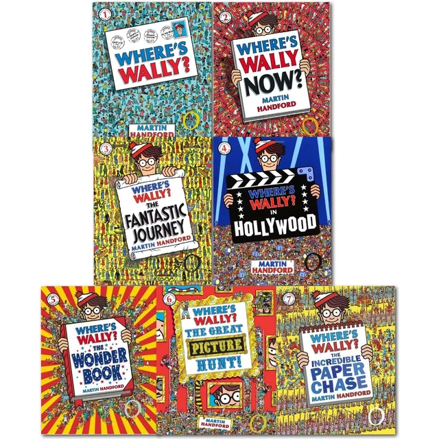 WHERES WALLY AMAZING Adventures 7 Books Collection Set Inc A Poster ...