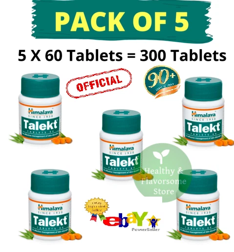 HIMALAYA TALEKT DERMATITIS Skin Infections Psoriasis Pimples ACNE 5 BOX ...