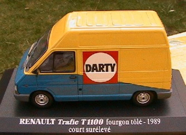 RENAULT TRAFIC T1100 Fourgon Tole Court 1989 Darty 1/43 Universal ...