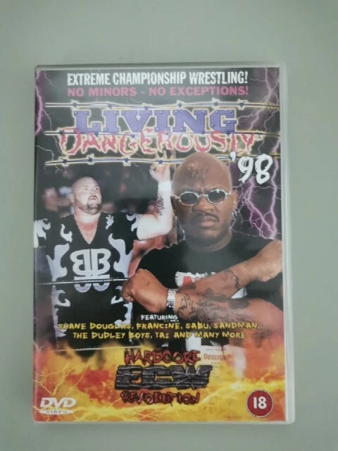 EXTREME CHAMPIONSHIP WRESTLING ECW Living Dangerously 98 DVD Delta ...