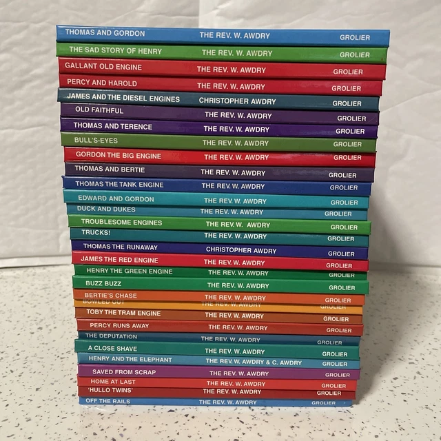 THOMAS THE TANK Engine Book Club Bundle x30 Books Rev W Awdry Grolier ...