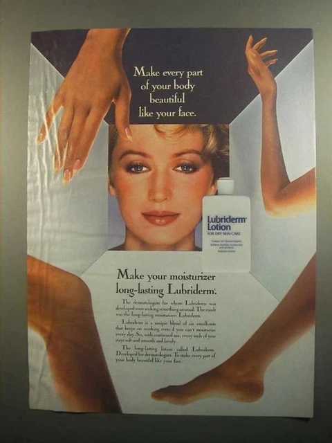 1984 LUBRIDERM LOTION Ad - Make Every Part Beautiful £19.22 - PicClick UK