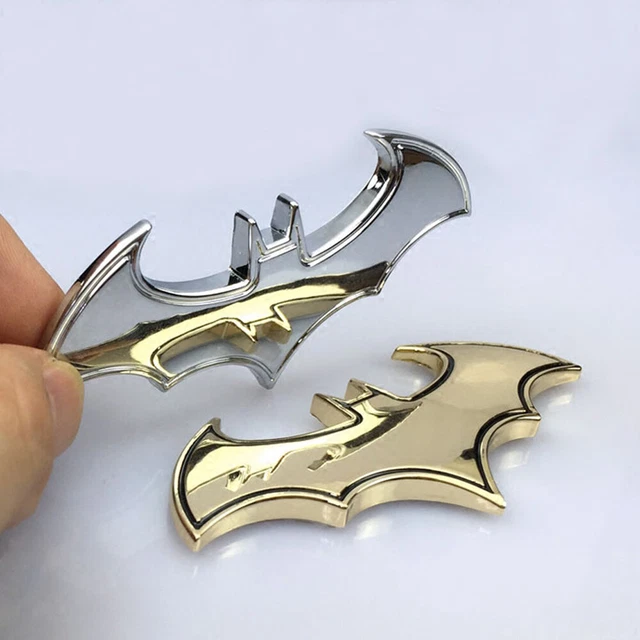 1* CHROME METAL 3D Bat Car Tail Badge Emblem Decal Auto Logo Sticker ...