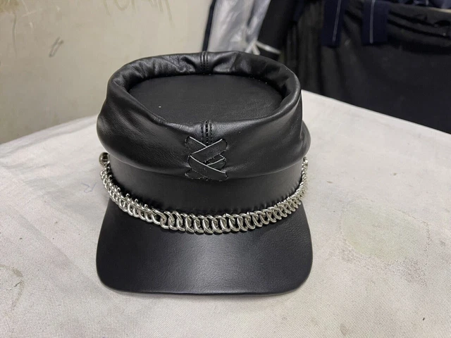 LEATHER KEPI AMERICAN Civil War Cap Replica History Confederate ...