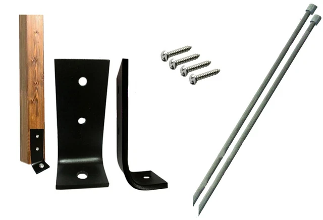 GARDEN BENCH SEAT, Shed Bracket Security Anchor kit SCREW - SOFT GROUND ...