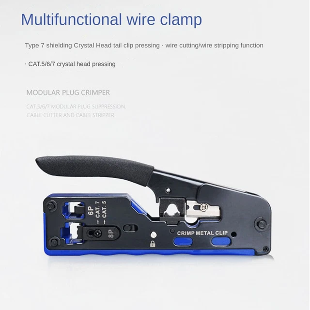 NETWORK CABLE CLAMP pliers stripping Crimping pliers/Professional ...