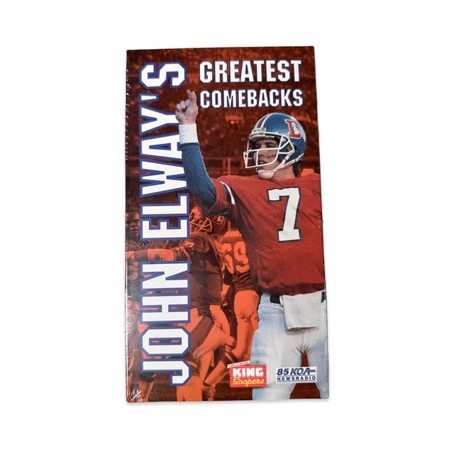 JOHN ELWAY'S GREATEST Comebacks 1993 NFL Films VHS Tape Vintage ...