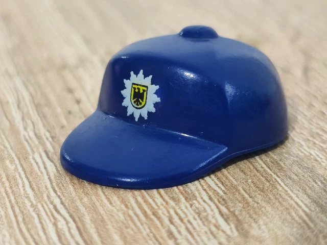 PLAYMOBIL CASQUETTE BLEU Foncé Bouclier Allemand Police Agent EUR 2,60 ...