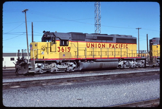 ORIGINAL RAIL SLIDE - UP Union Pacific 3615 Salt Lake City UT 7-4-1983 ...