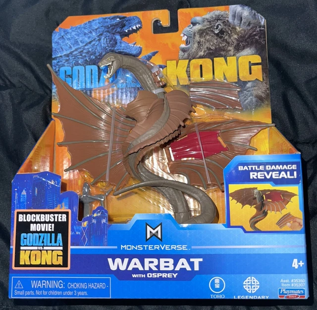 PLAYMATES MONSTERVERSE GODZILLA VS Kong WARBAT 6” with Osperse Gift Boy ...