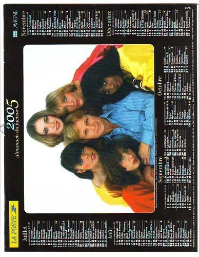 CALENDRIER LA POSTE Original Claude Francois & Les Danseuses Les ...