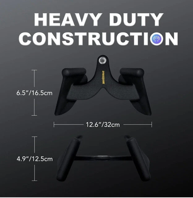 DYNASQUARE LAT PULL Down Attachments Power Grip, T Bar V Bar Pulley ...