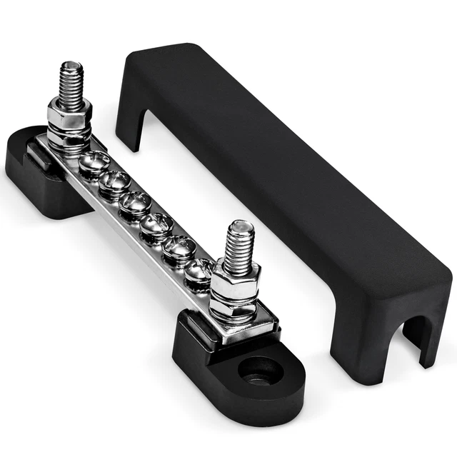 4& GROUND POWER Distribution Terminal Block Battery Bus Bar - Max 300V ...