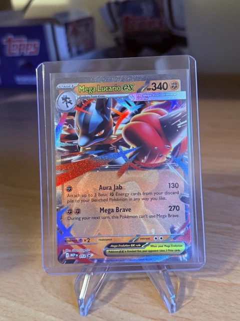 MEGA LUCARIO EX - MEP 012 Mega Evolution Black Star Promo Pokémon TCG ...