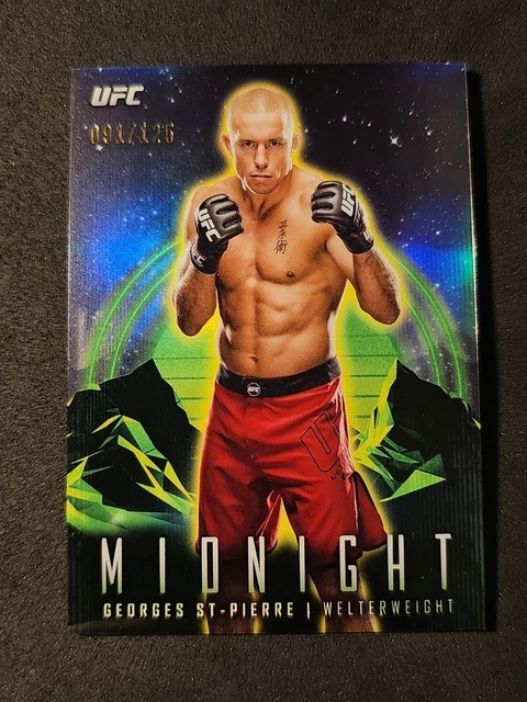 2024 TOPPS UFC Midnight #75 GEORGES ST-PIERRE mattina/125 peso mondiale ...