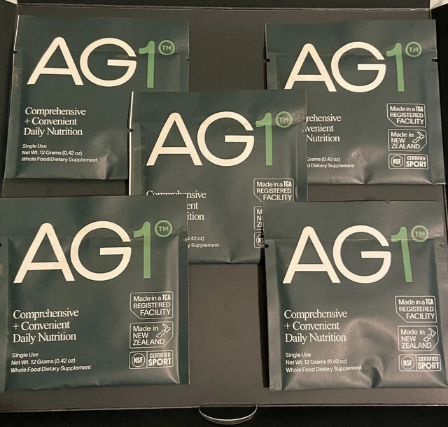 10 X ATHLETIC Greens AG1 Travel Packs Individual 12g Packs NEW vegan ...