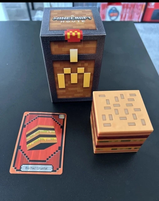 BIG MAC CRYSTAL Mcdonalds Minecraft Movie Adult Meal Collectible Figure ...